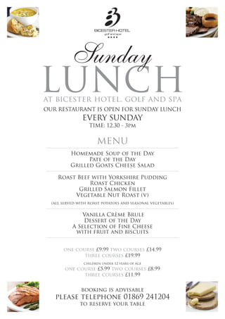sunday lunch | PDF | Food & Drink