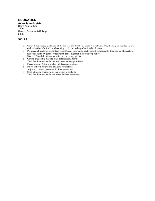 Rogelio Rios RDAEF2 | DOCX | Dental Health | Diseases and Conditions