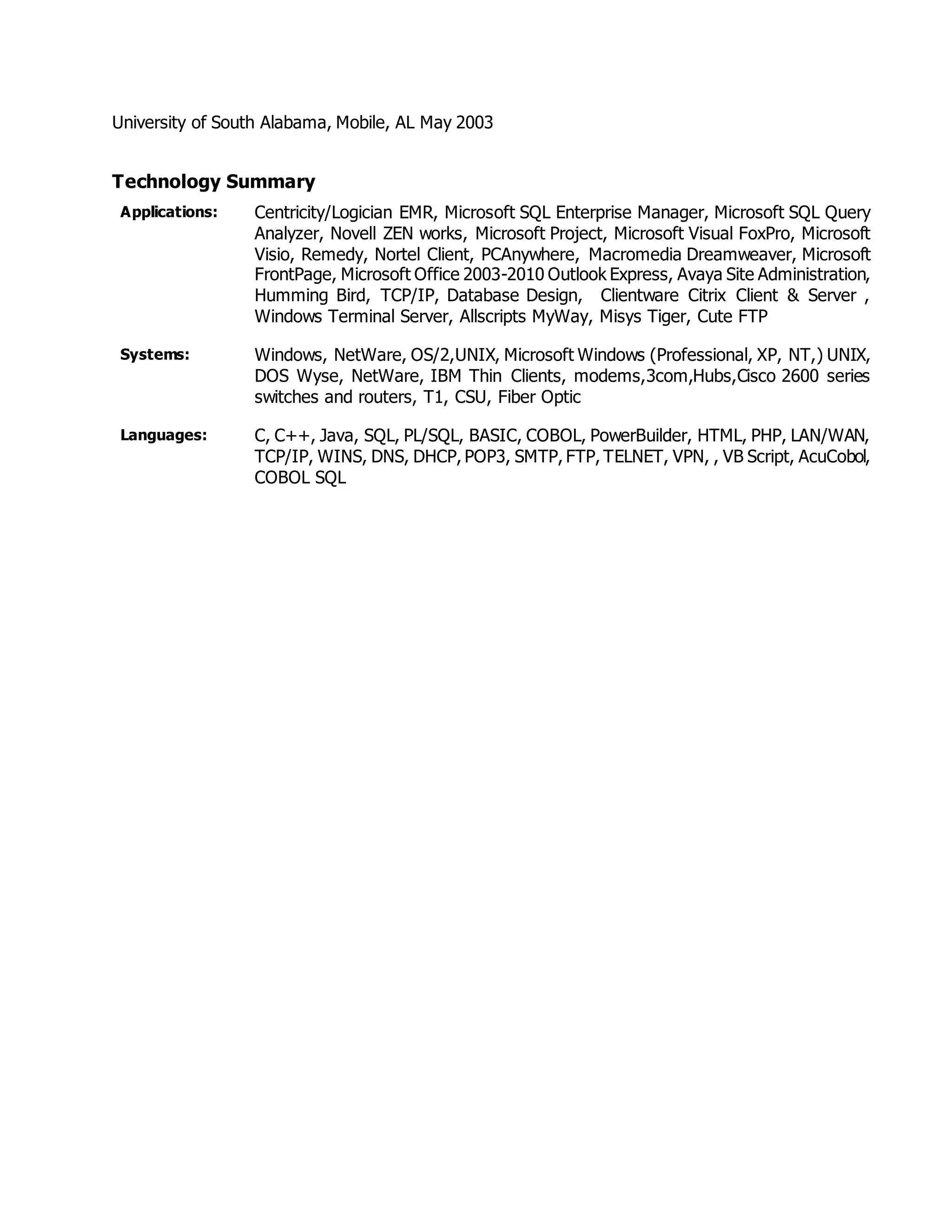 Shaun mitchell resume July2015 | DOCX