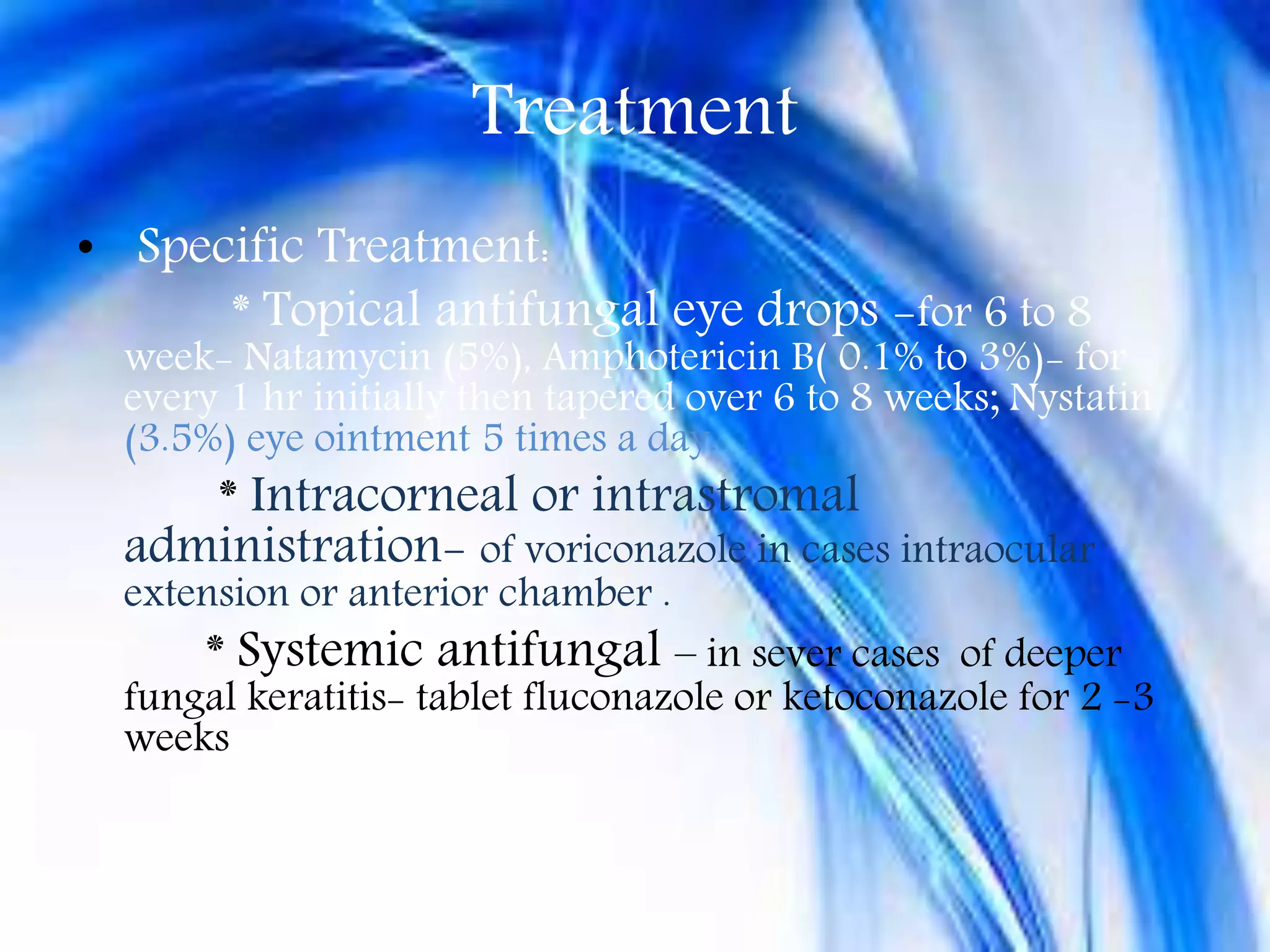 Fungal corneal ulcer 3rd yr | PPTX