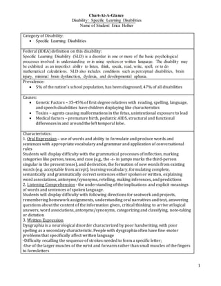 Hefner, Erica - Ch 6 Specific Learning Disabilities (2) | DOCX | Brain ...