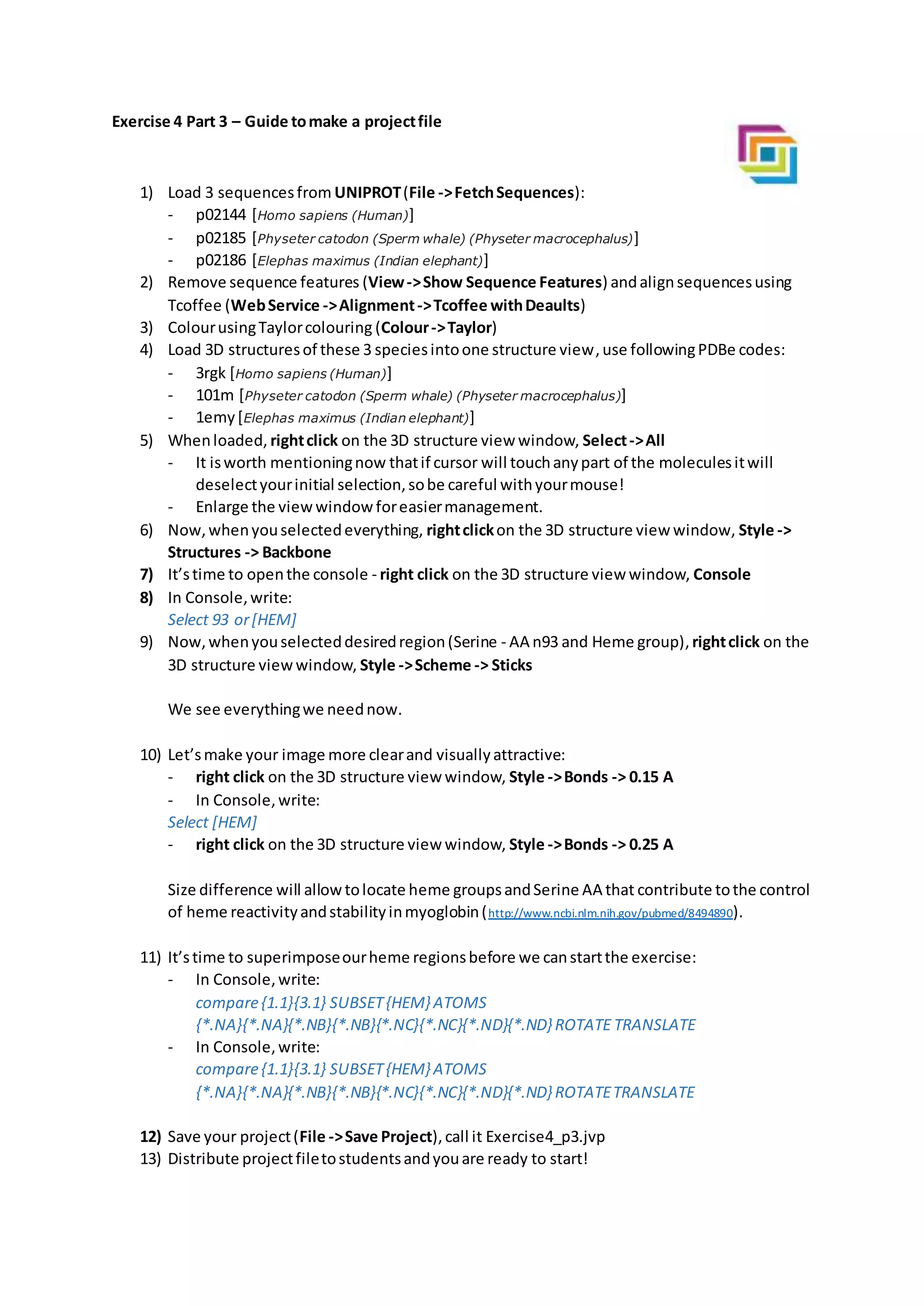 Exercise Guide | PDF