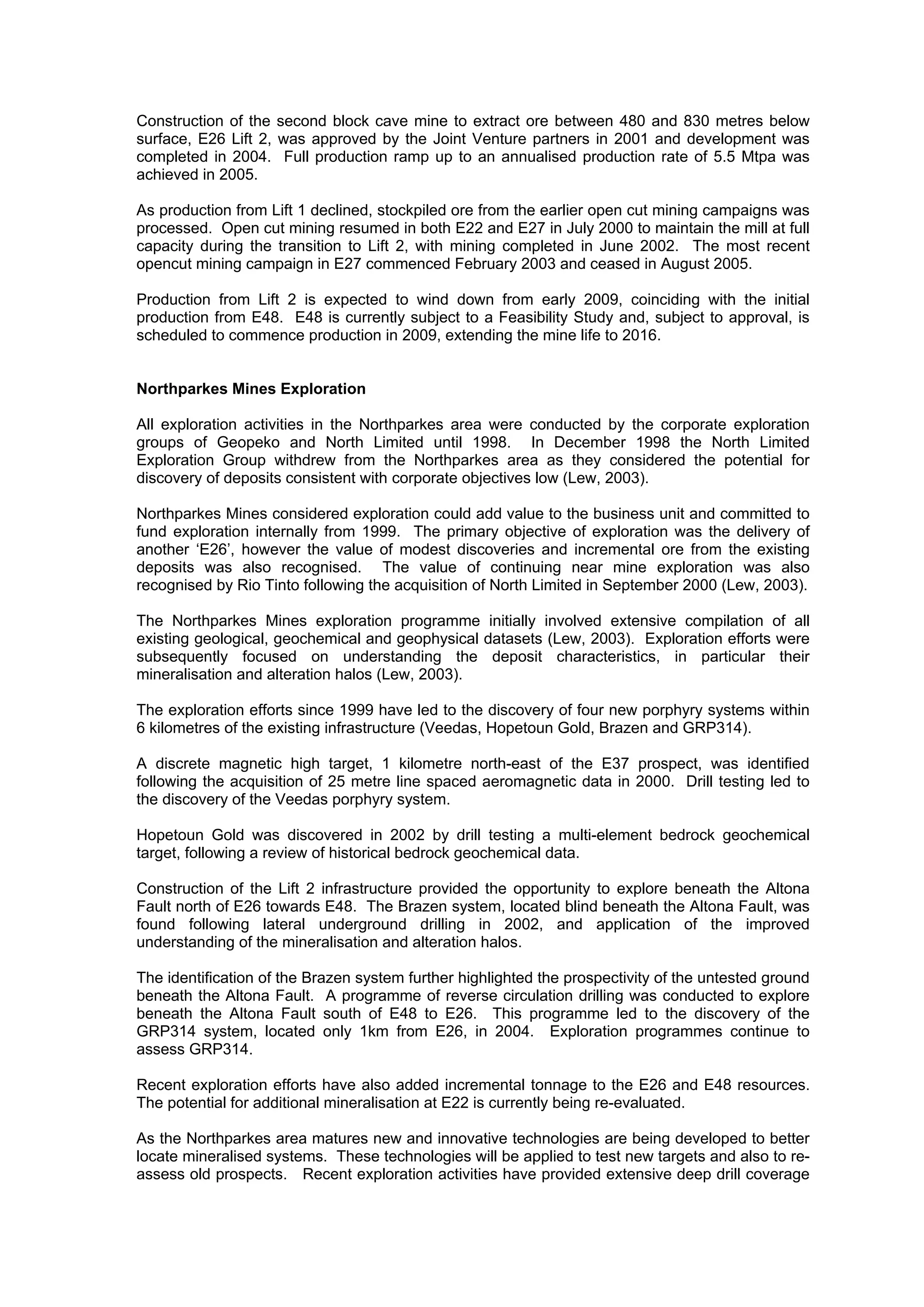 Lye2006TheDiscoveryHistoryNorthparkesDeposits | PDF