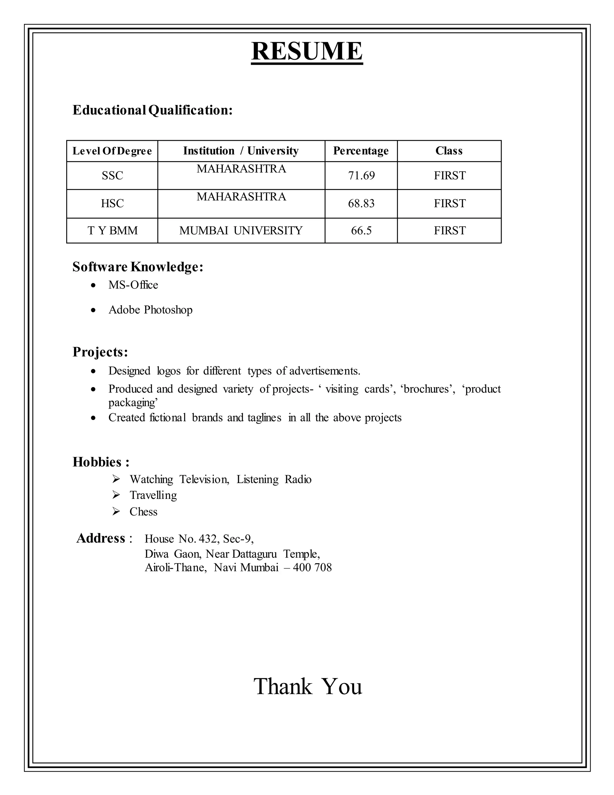 MAYUR RESUME | PDF