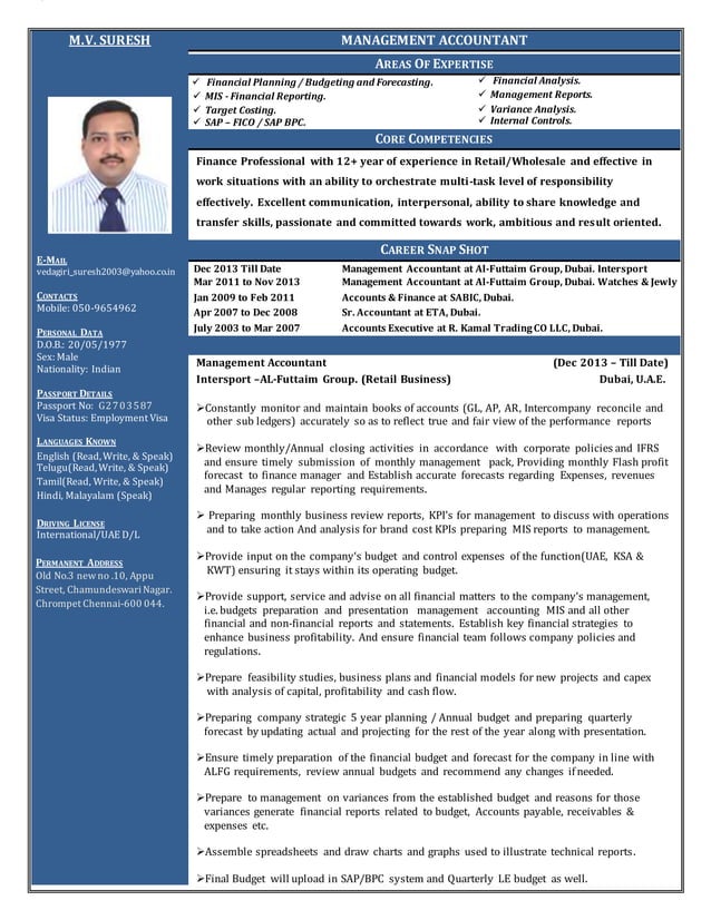 Suuresh-CV 2016 | DOCX