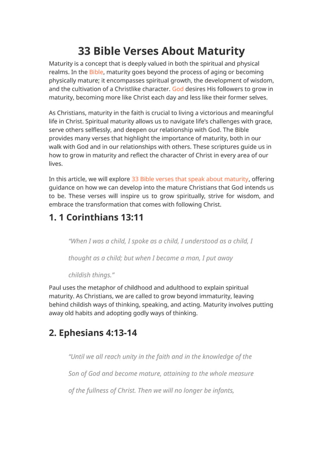 33 Bible Verses About Maturity: What You Want Know.docx