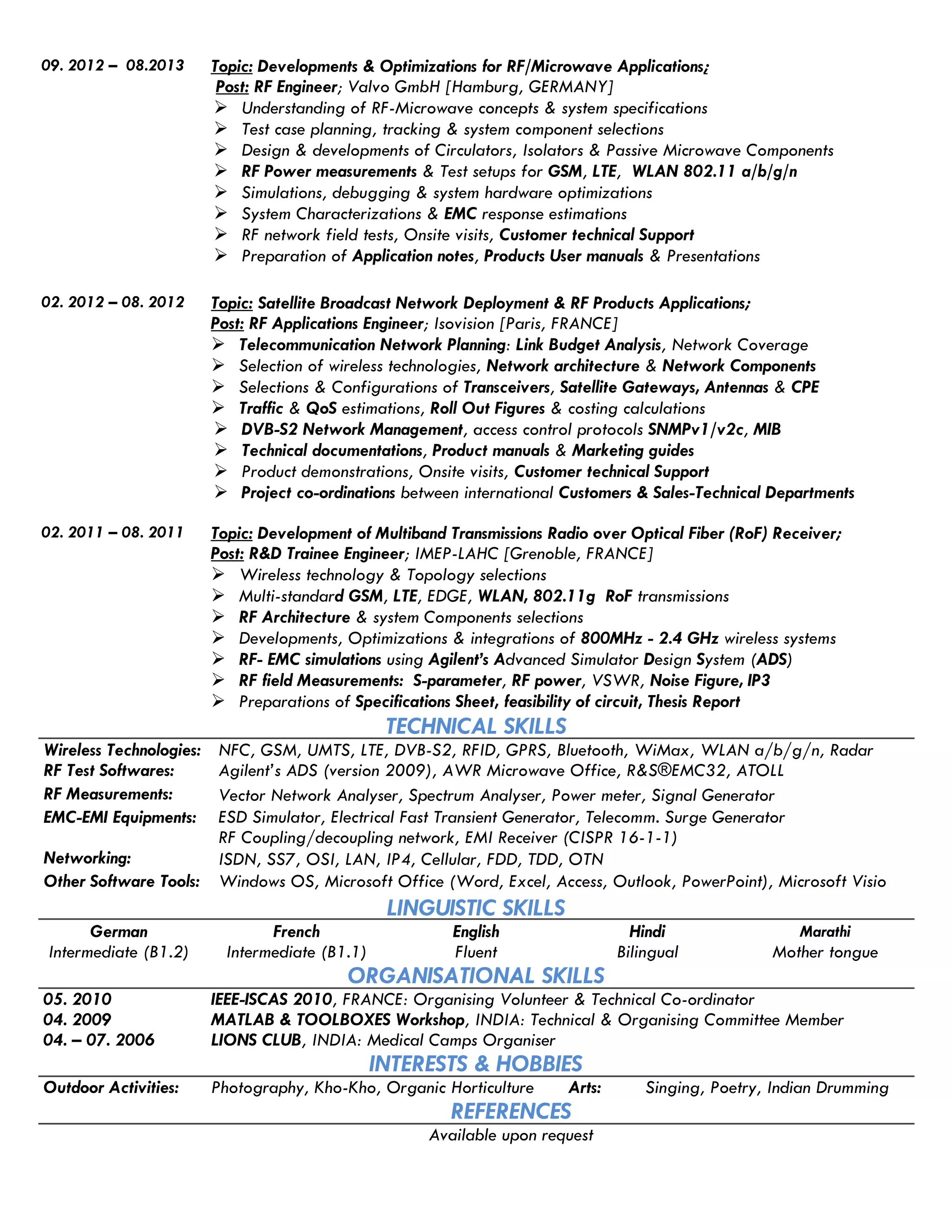 CV-Ajit-PHADTARE-RF Engineer | PDF