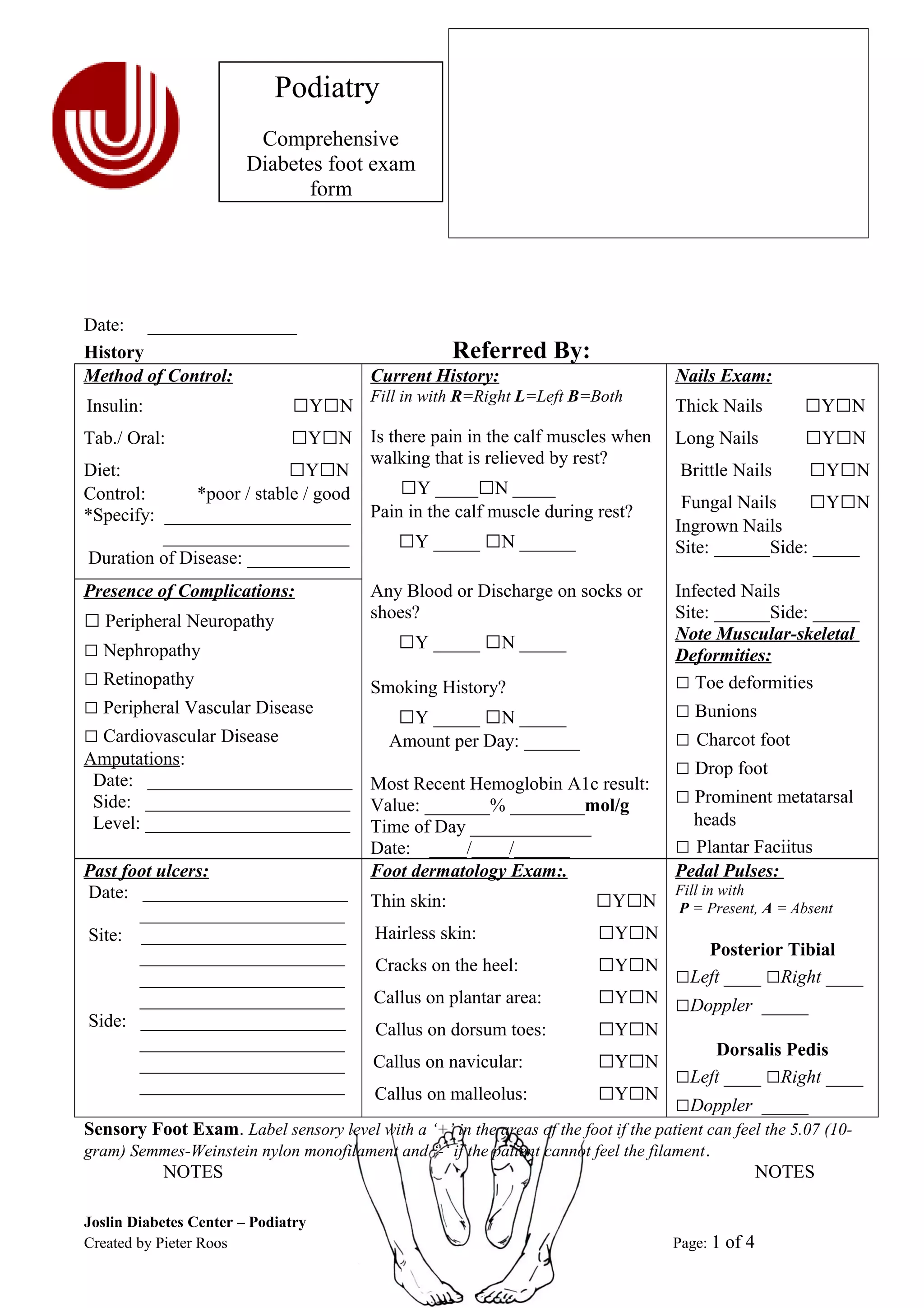 Diabetes Foot Exam | DOC