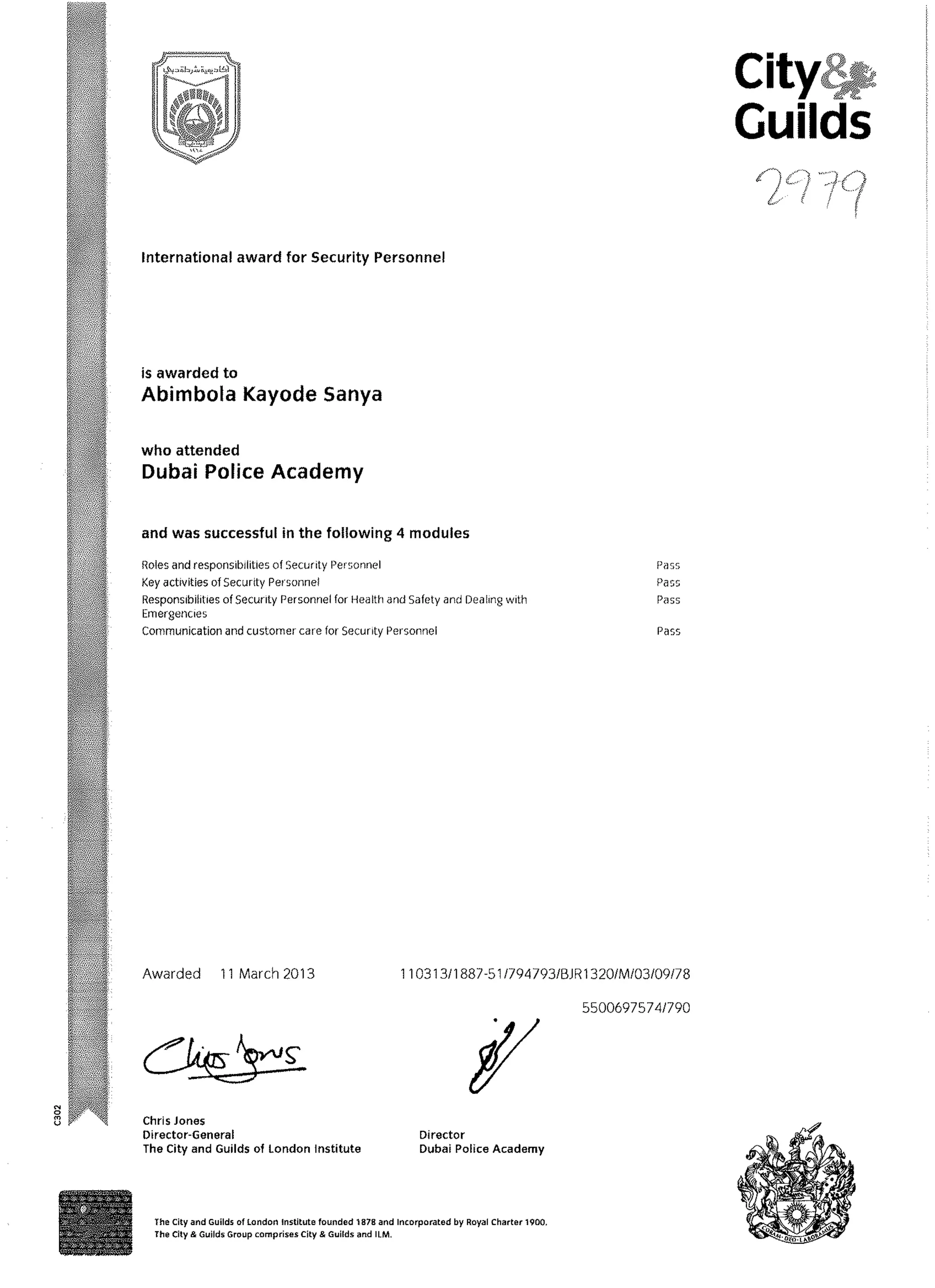 Dps certificate | PDF