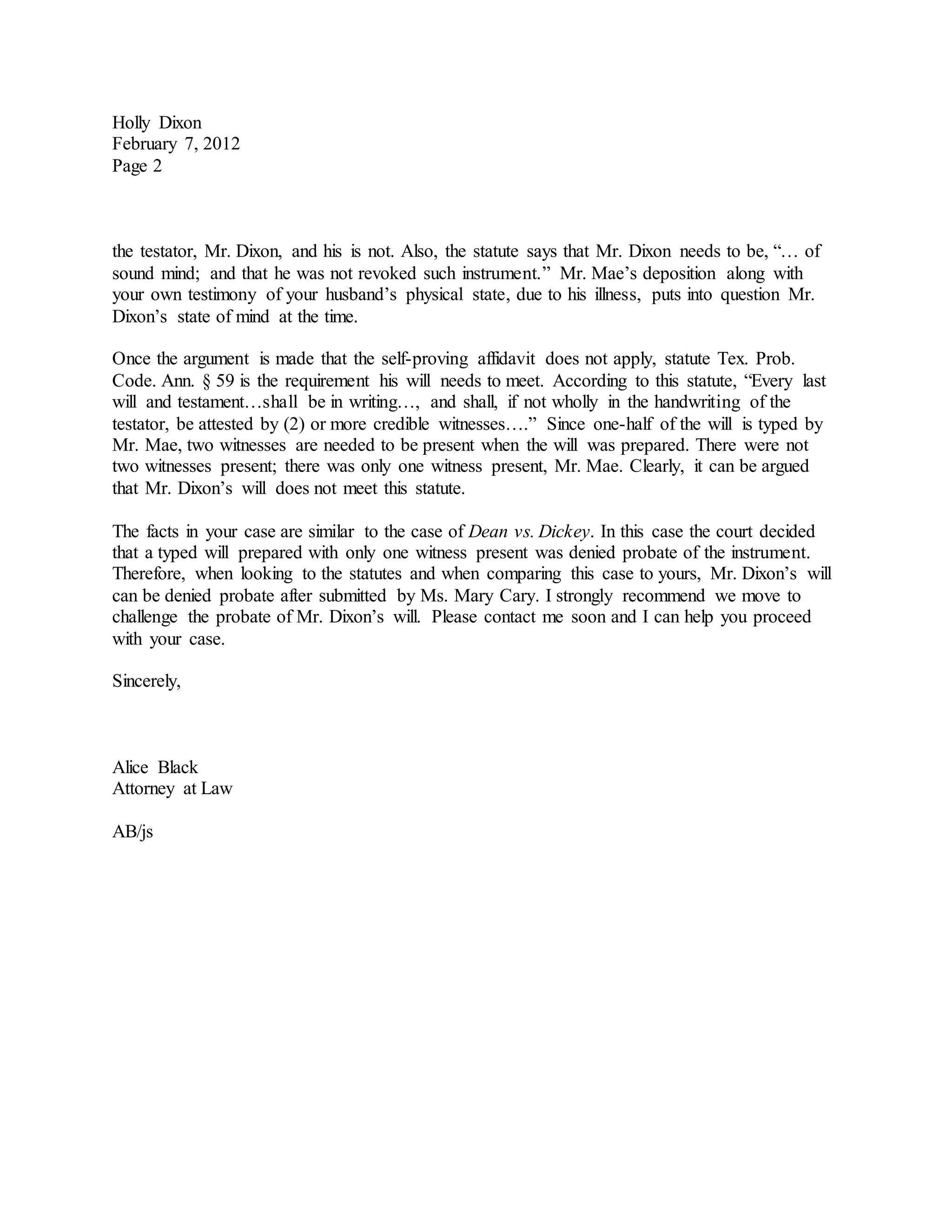 Jessica E. Saari Demand Letter | DOCX