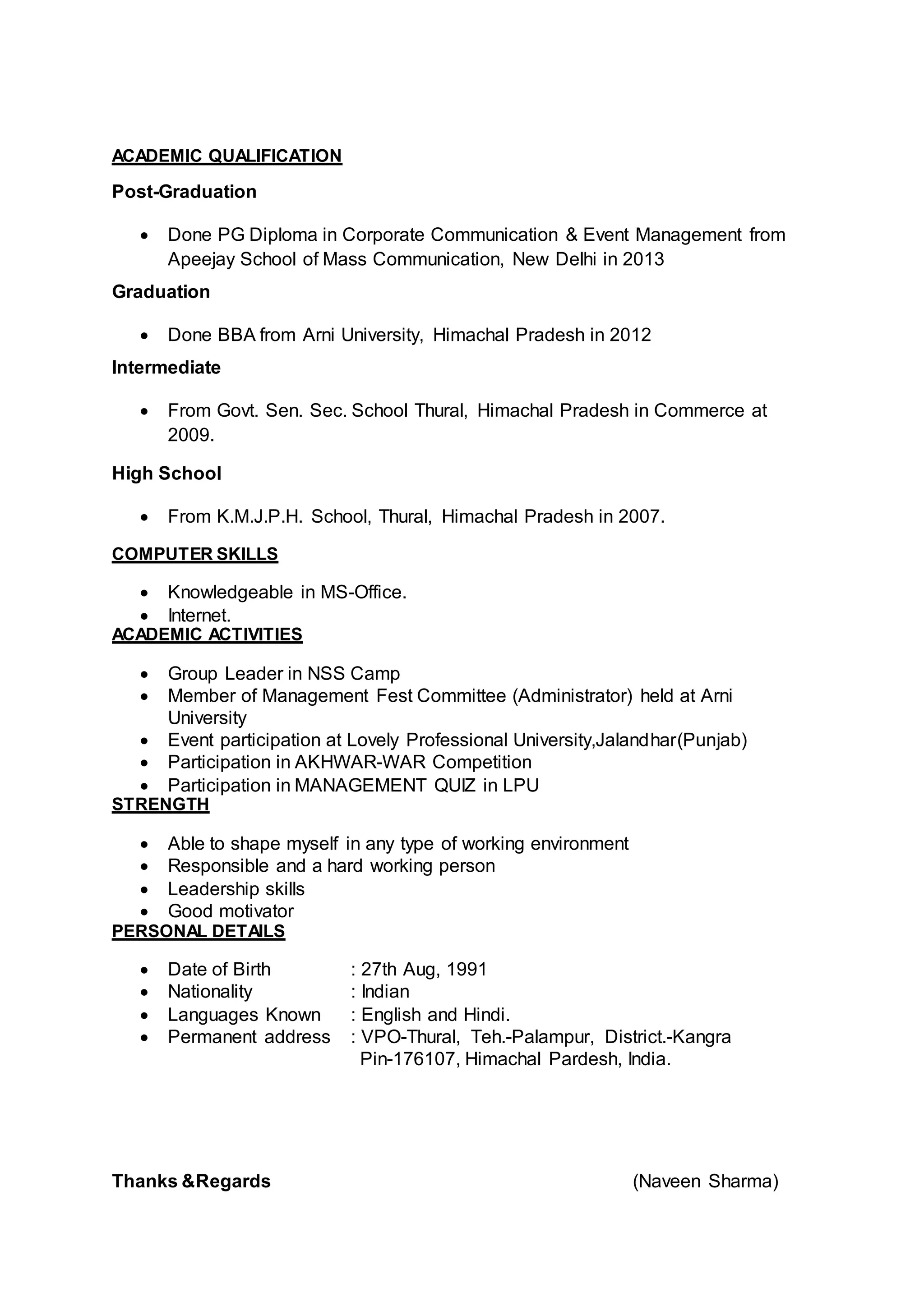 NAVEEN SHARMA-CV | DOCX