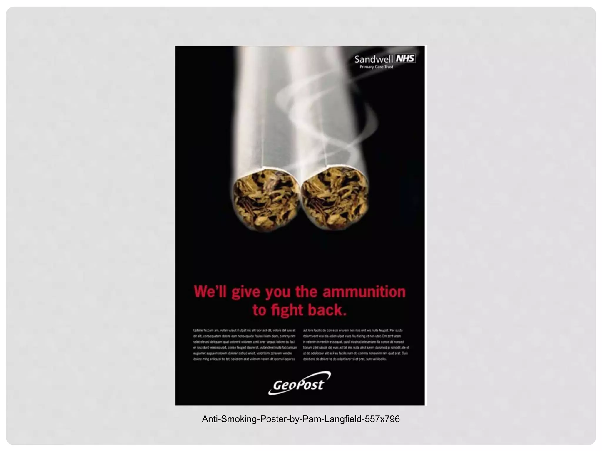 33 contoh poster kesehatan tentang anti rokok no smoking | PPTX