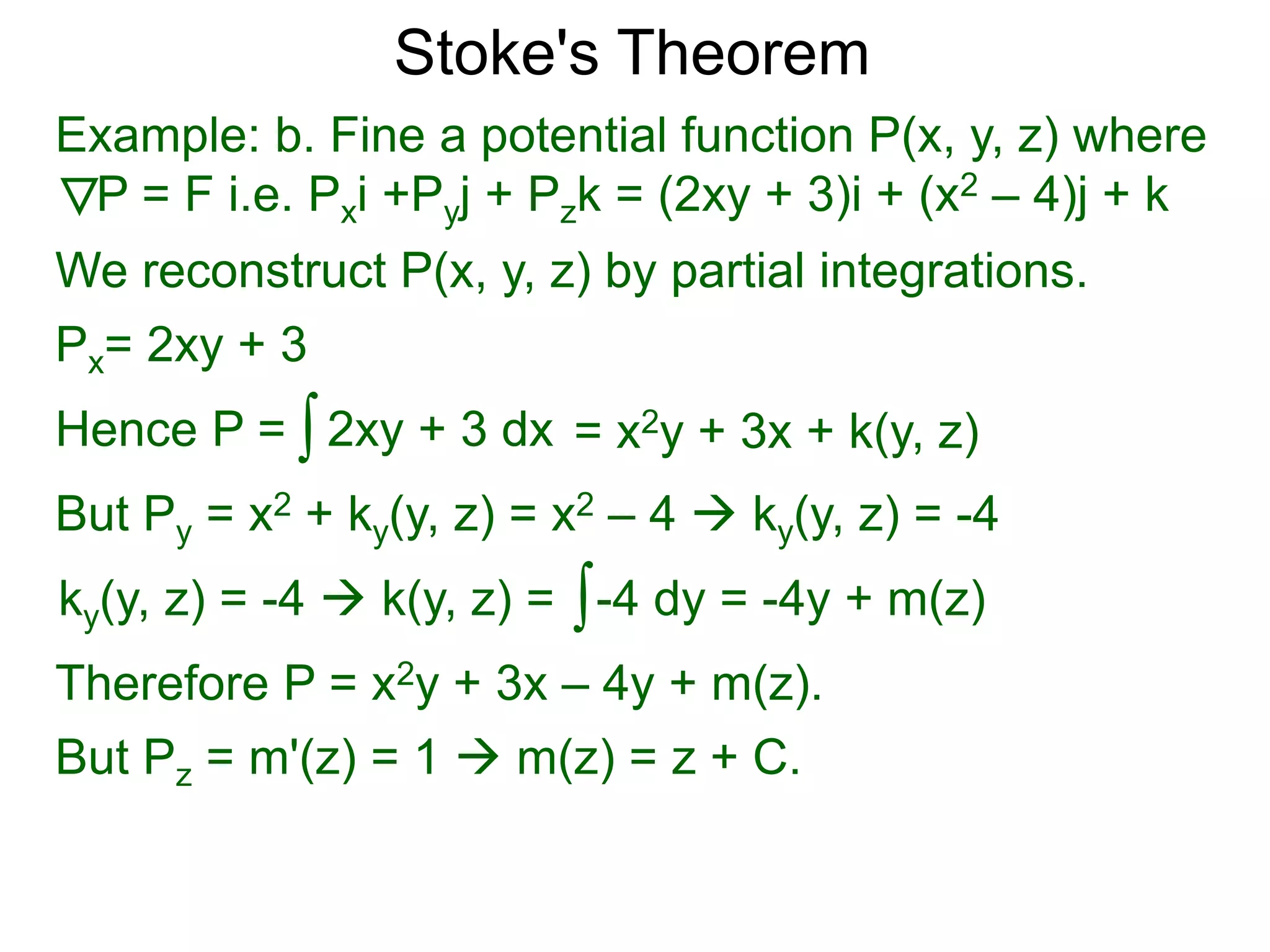 33 curls and stoke's theorem | PPT