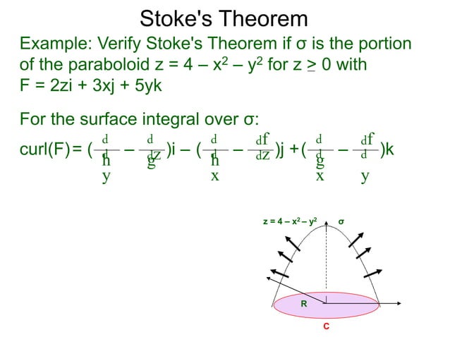 33 curls and stoke's theorem | PPT