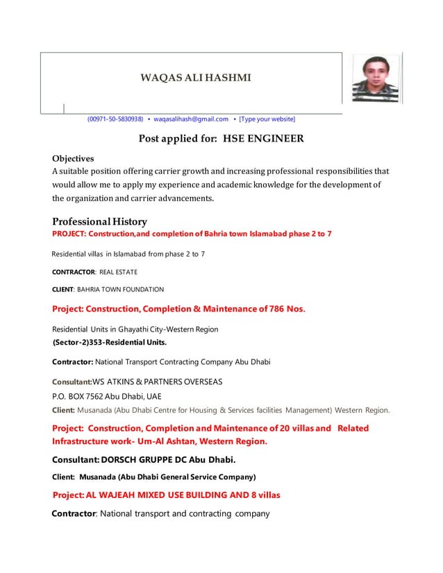 WAQAS ALI HASHMI new cv | DOCX