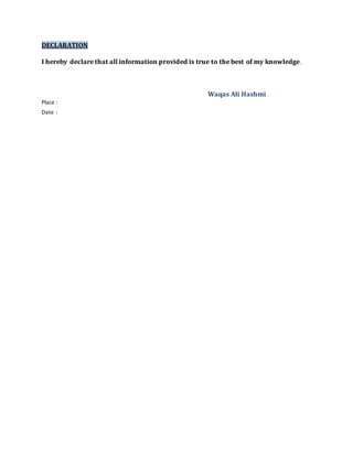 WAQAS ALI HASHMI new cv | DOCX