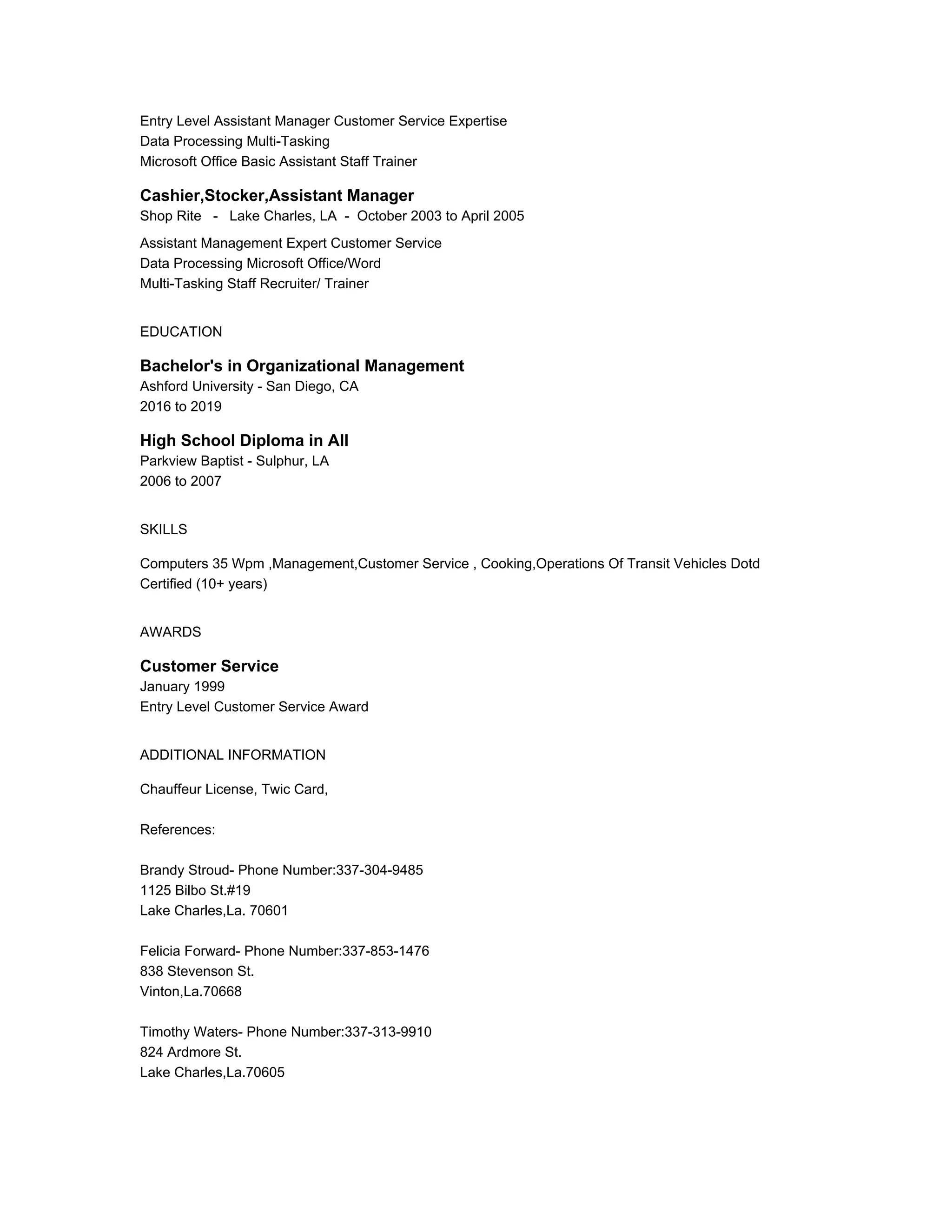 Elijah's EntryLevelManagement | PDF | Eldercare | Family and Relationships