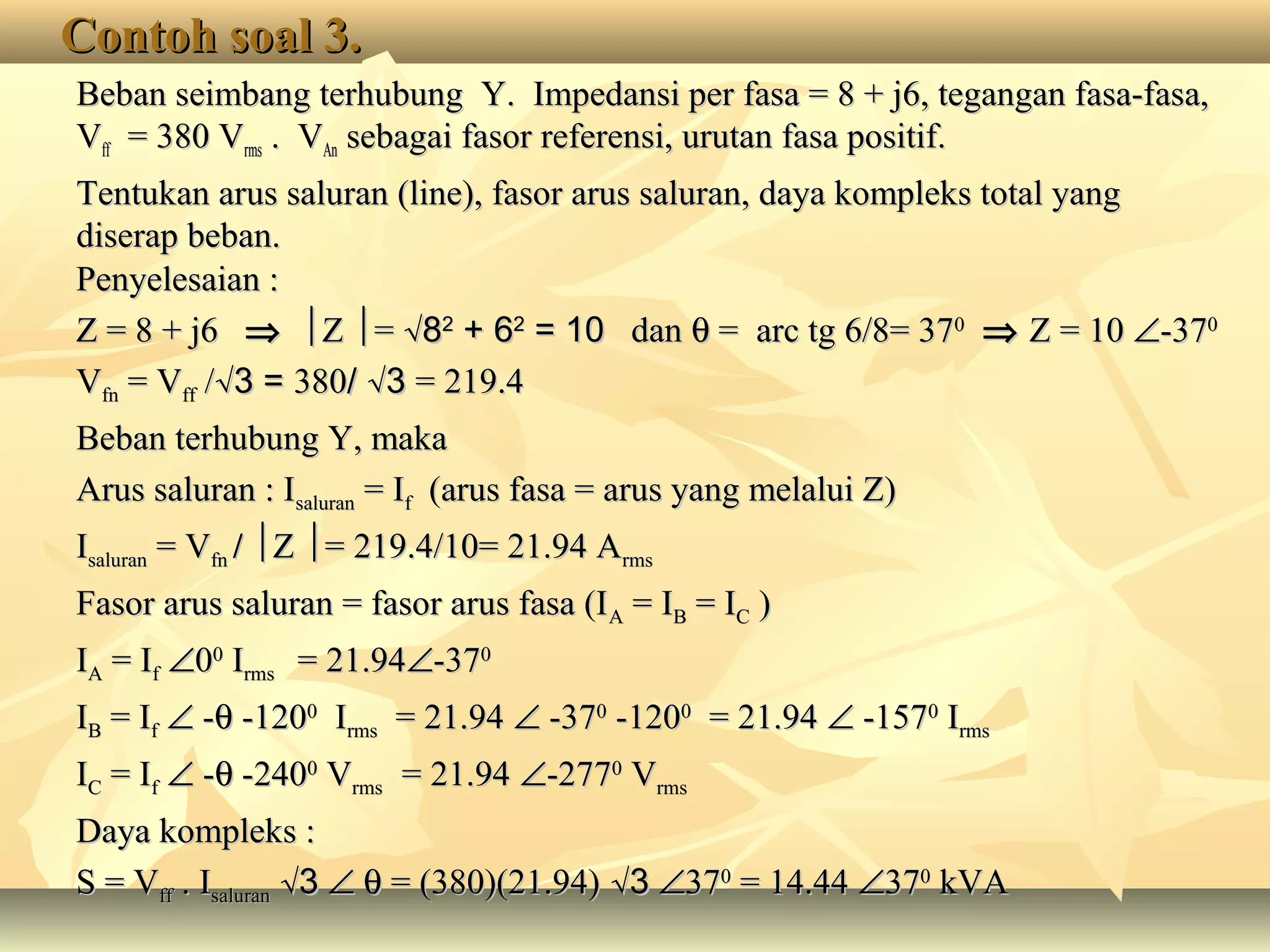 RL - Daya Rangkaian Tiga Fasa | PPT
