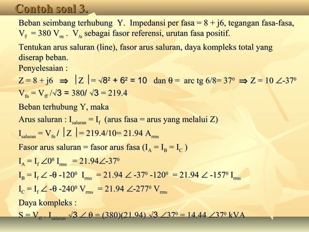RL - Daya Rangkaian Tiga Fasa | PPT