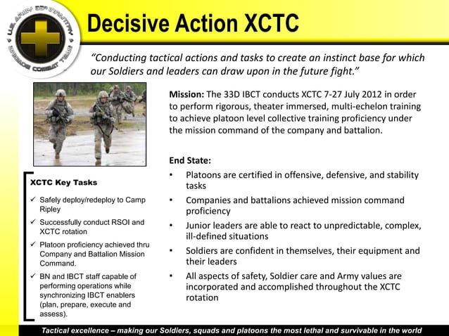 33d Infantry Brigade XCTC | PDF