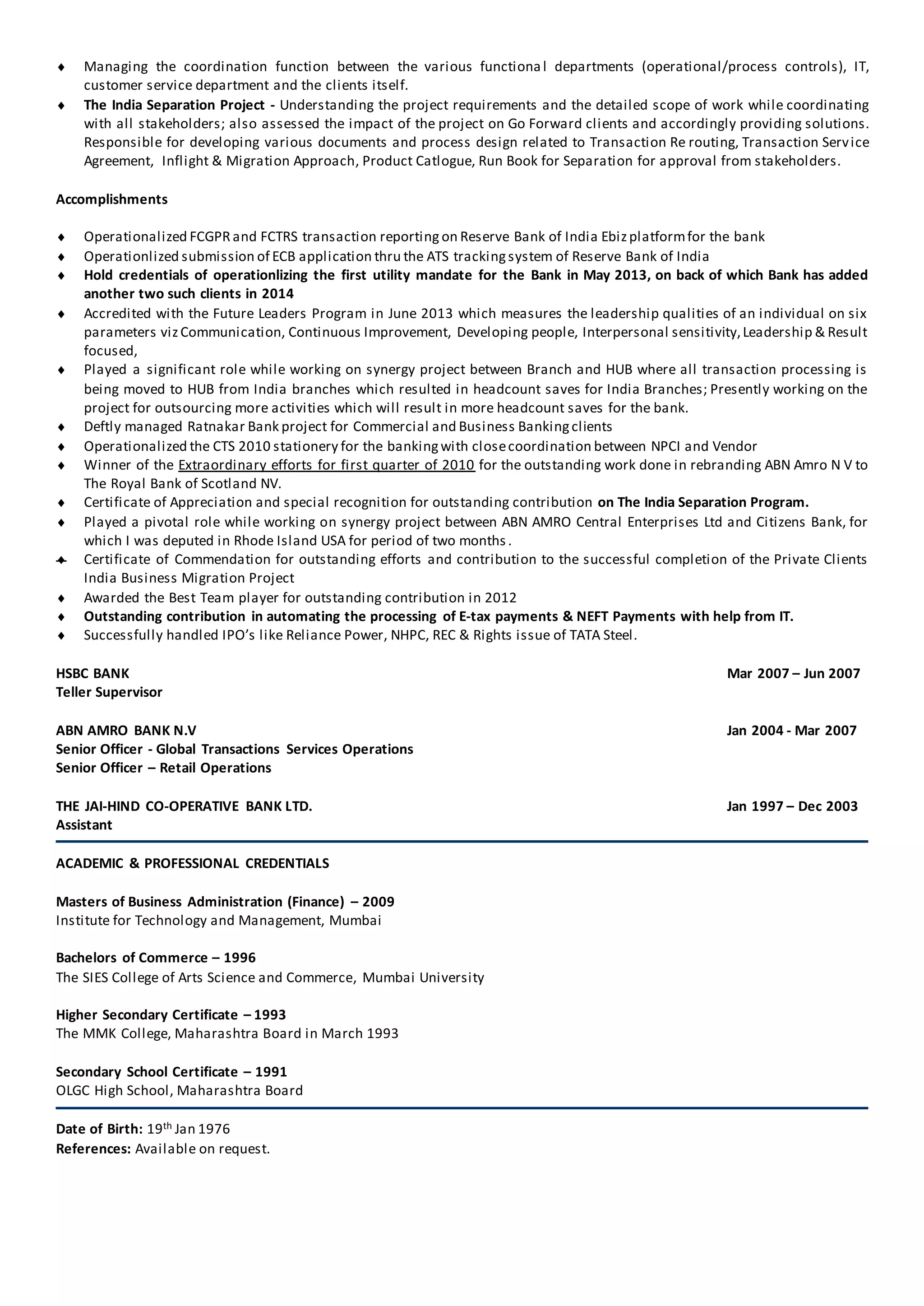 Resume Manish Bhatia | PDF