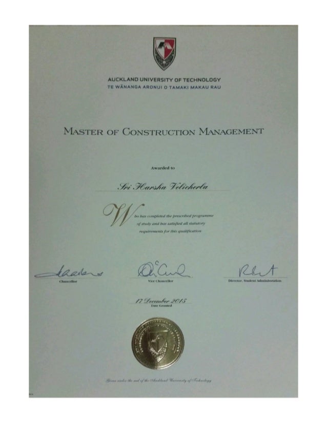 AUT Masters Degree