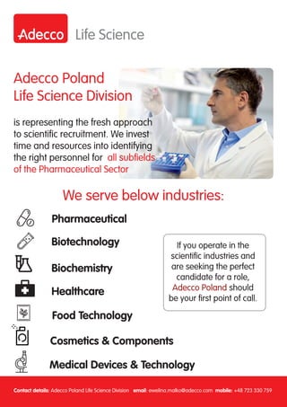 Recruitment services Life Sciences | PDF