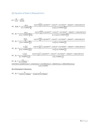 Estimating Different Thermodynamic Relations using RKS equation | PDF