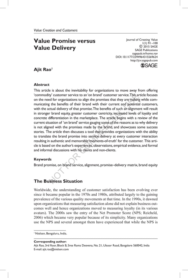 Promise-Delivery | PDF
