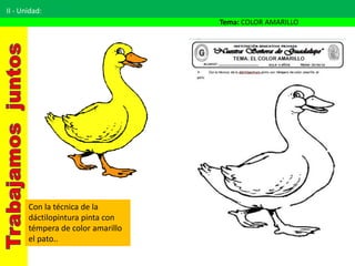 33 el color amarillo | PPTX