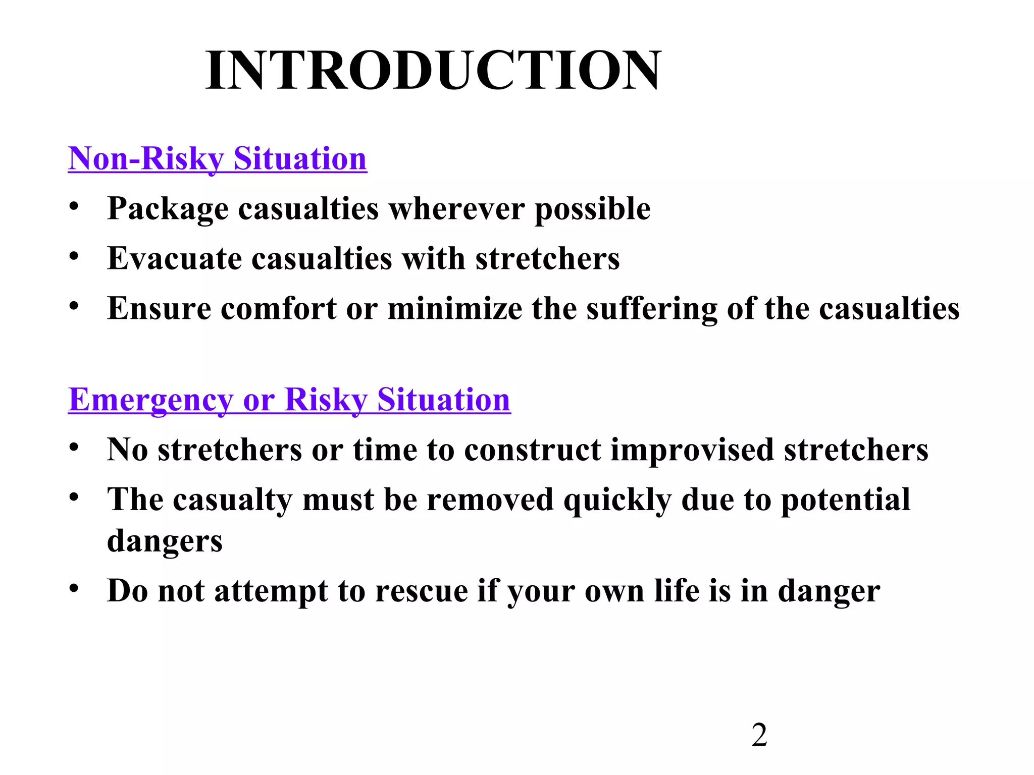 33 emergency methods of moving casualties | PPS