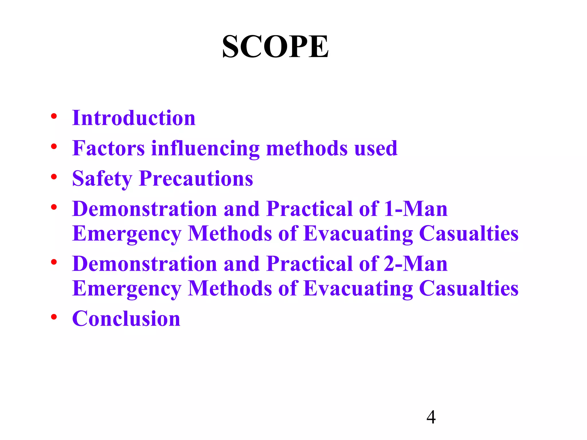33 emergency methods of moving casualties | PPS
