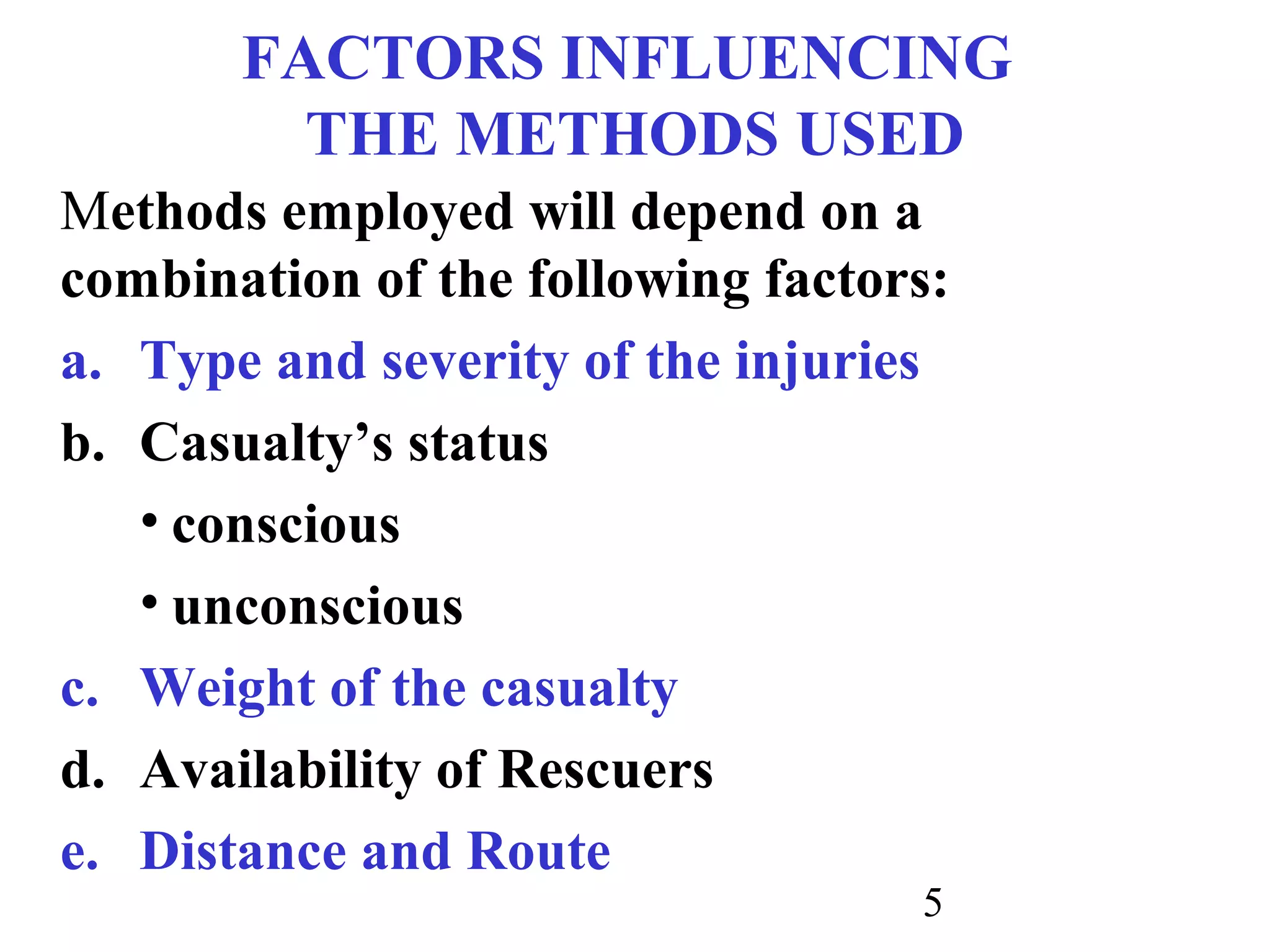 33 emergency methods of moving casualties | PPS