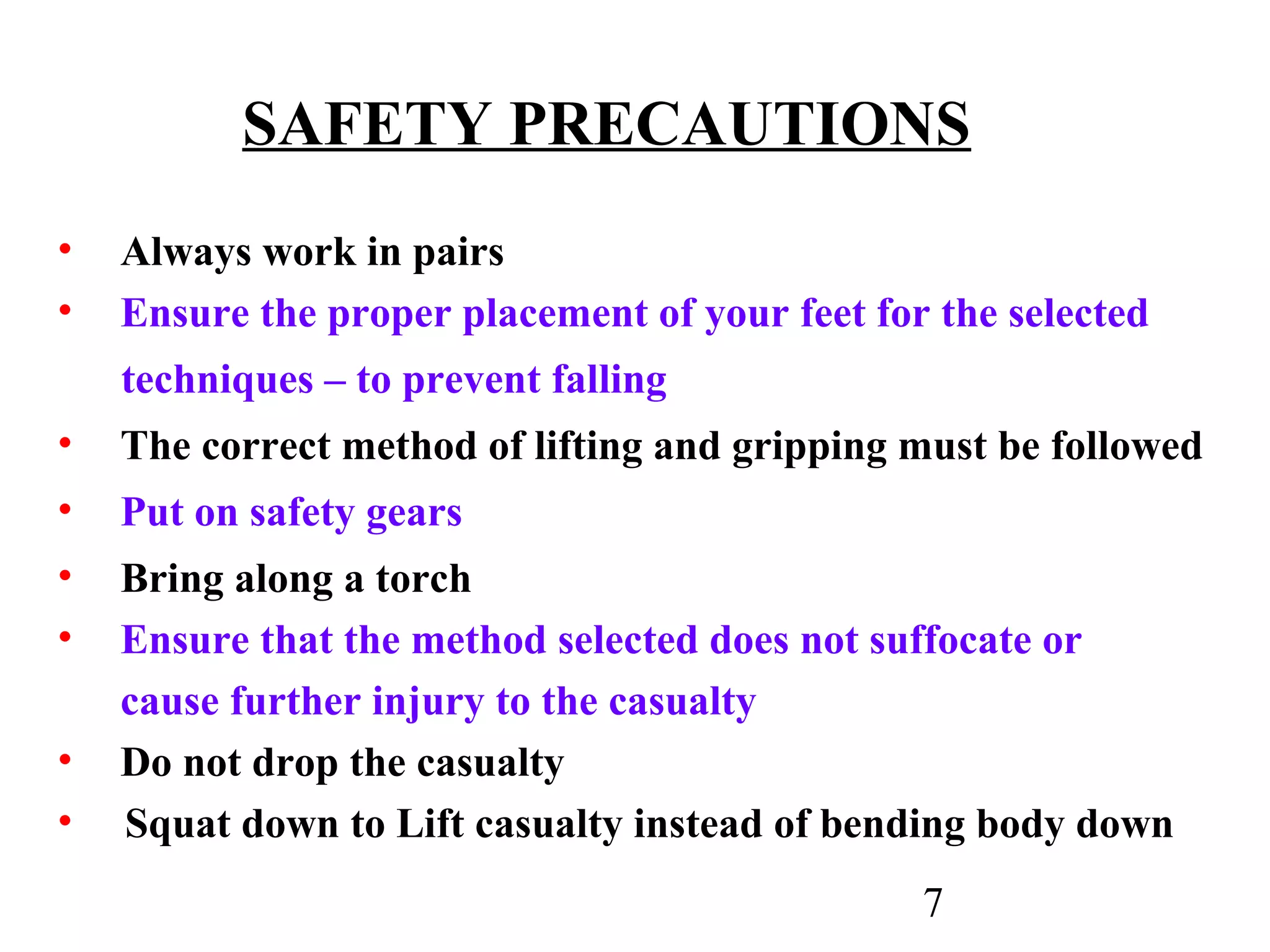 33 emergency methods of moving casualties | PPS
