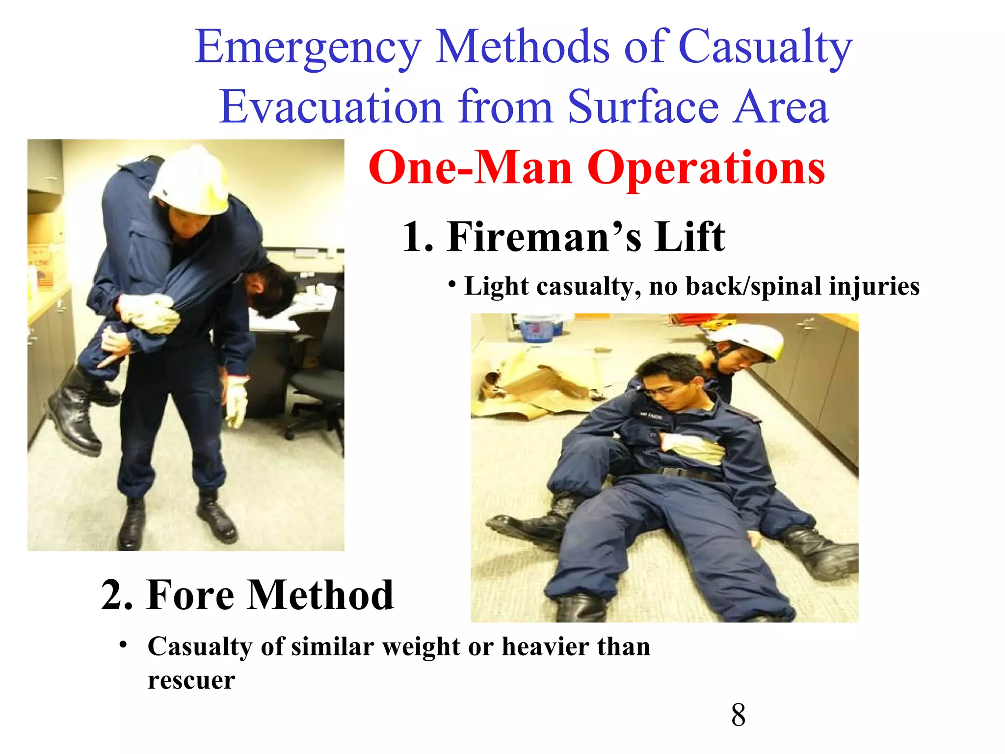 33 emergency methods of moving casualties | PPS