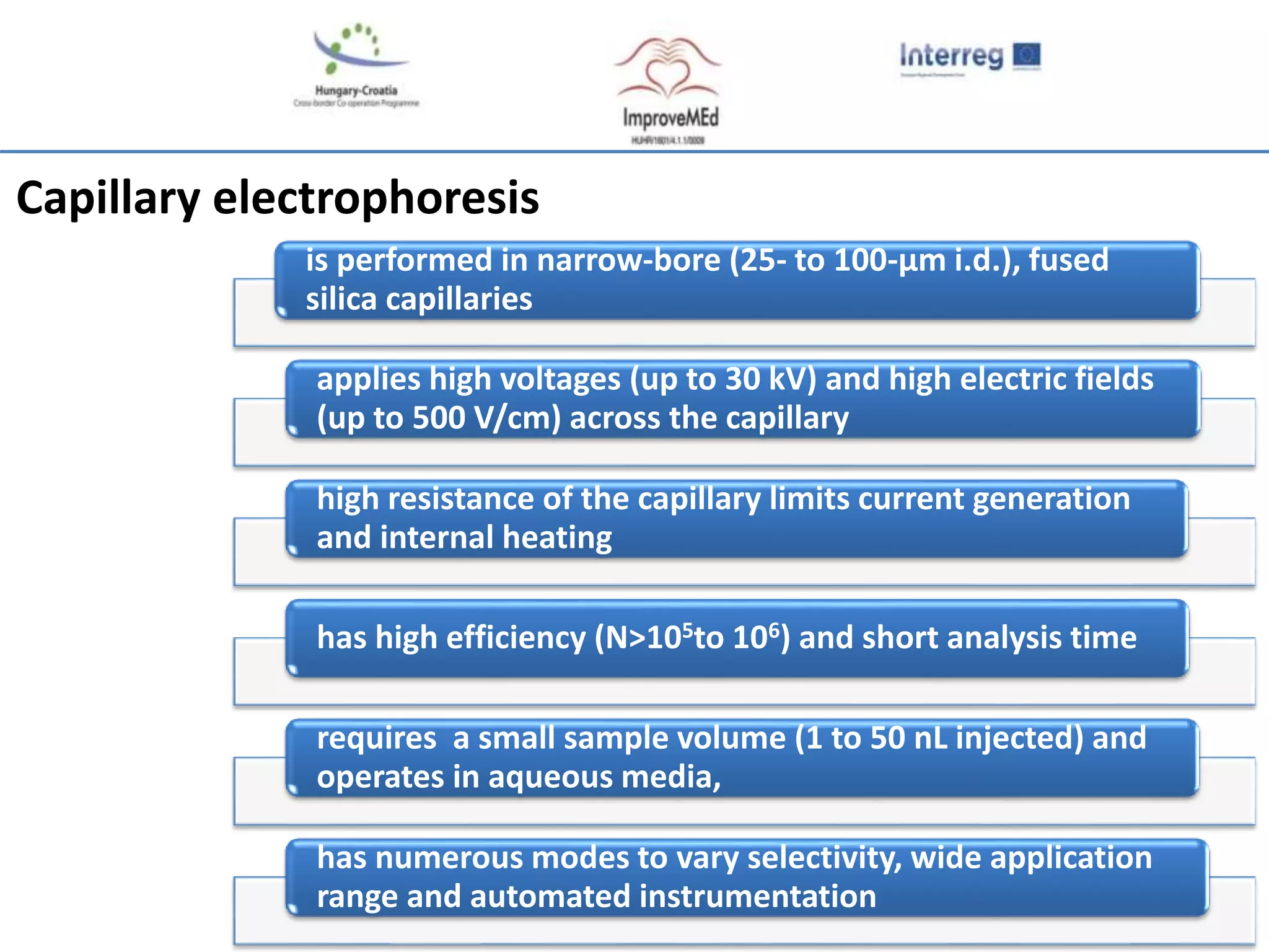 The principle and performance of capillary electrophoresis | PPTX