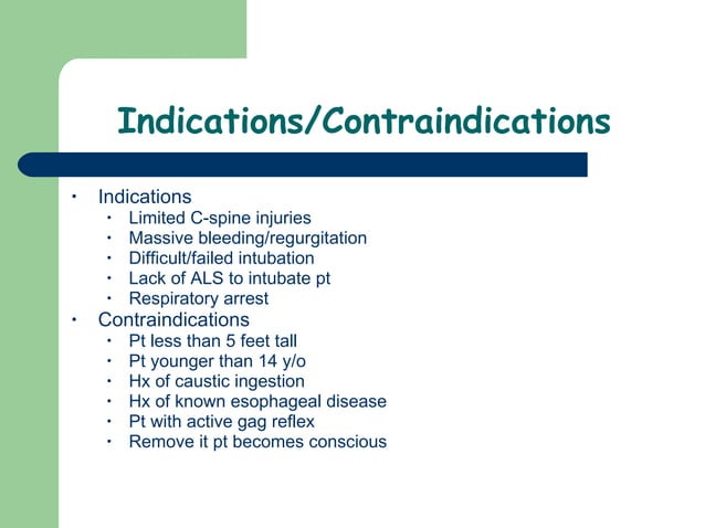 33)Esophageal Tracheal Combitube | PPT