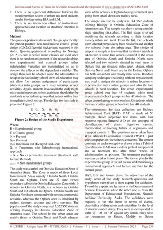 Ethnobiology Instructional Approach Effect on Secondary School Students ...