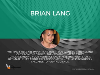 33 explosive content writing tips from 33 content masters | PPT