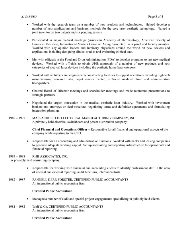 Joe Caruso CV5 | PDF