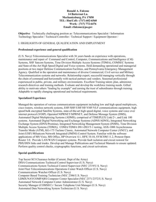 RESUME Falcone_Ronald.MAR2016 | DOC