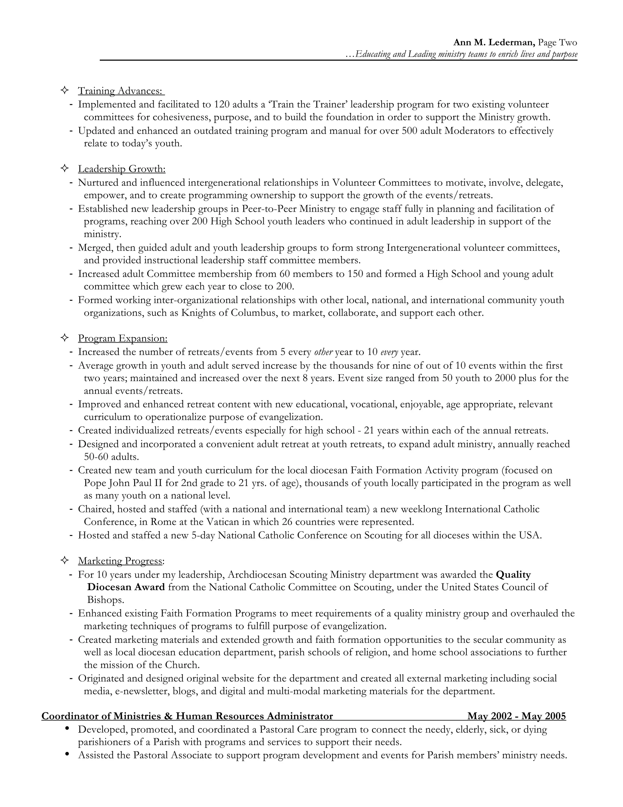Resume Ann M. Lederman 1.2doc