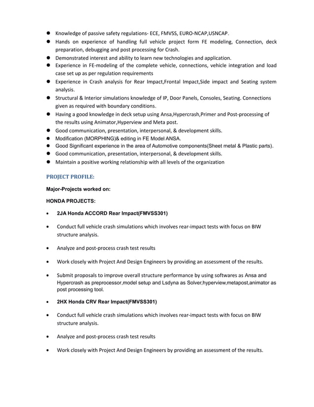 Pradeep_Ramrao_Shinde_CAE_ENGINEER | PDF