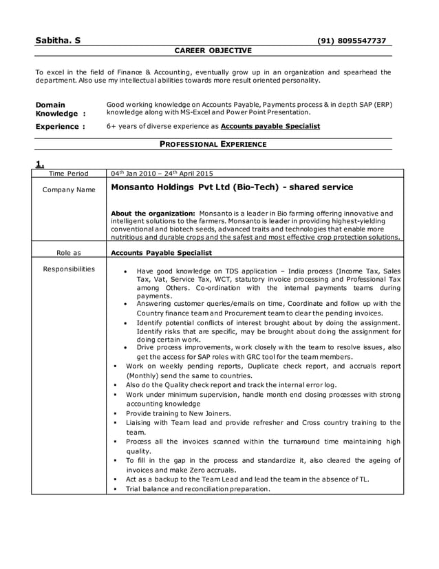 Sabitha_Resume2 | PDF