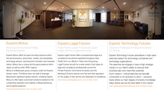 Introduction to Experis Executive - EN | PPT