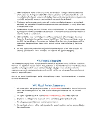 Accounting Policies and Procedures Sample | PDF