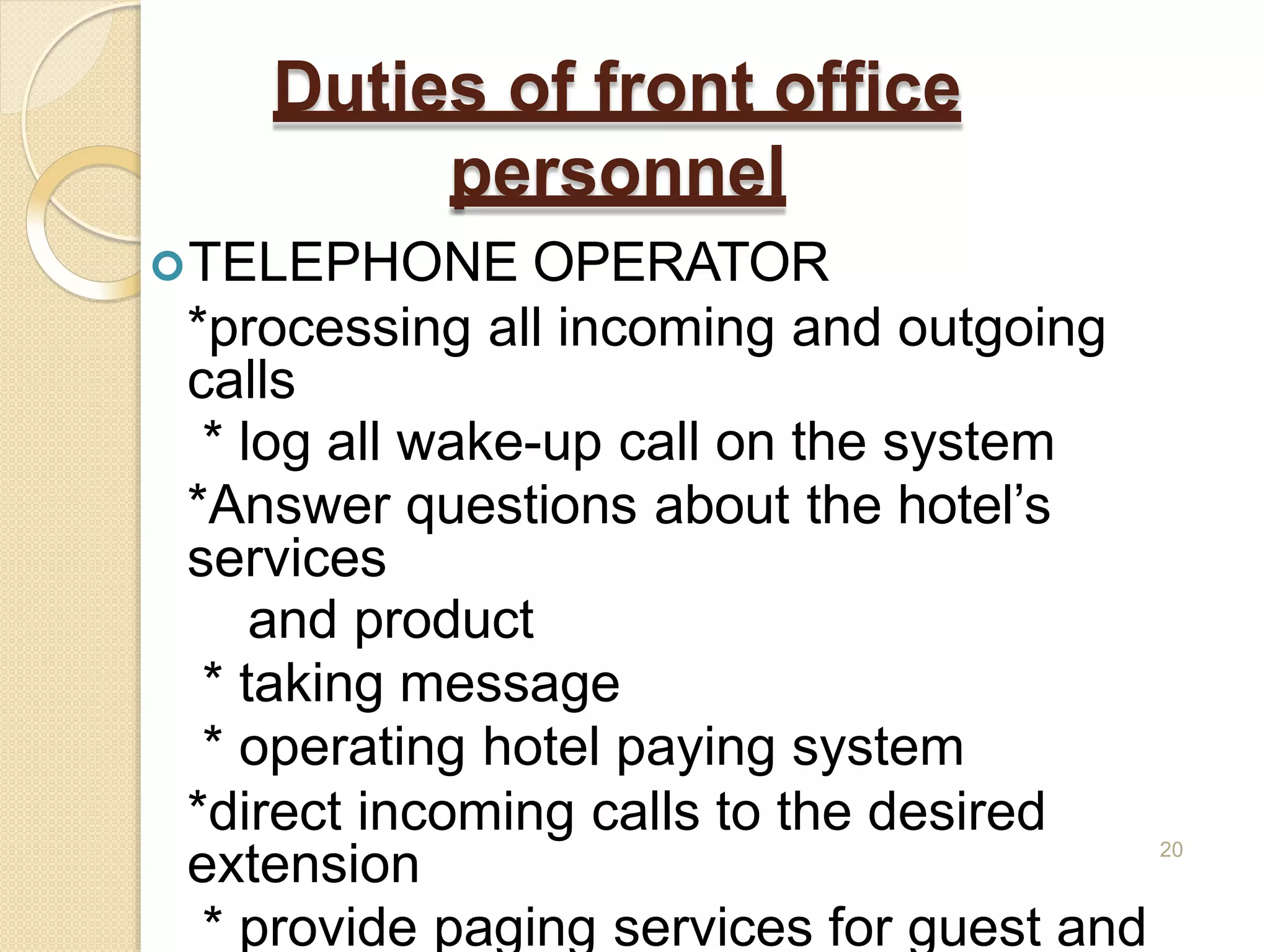 33 Front office operation in star hotel.pptx