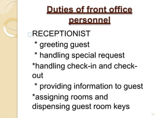 33 Front office operation in star hotel.pptx