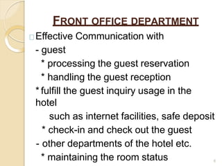 33 Front office operation in star hotel.pptx