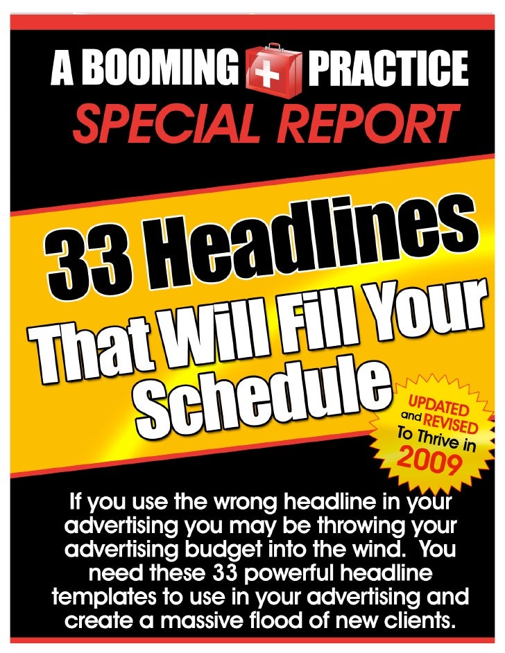 33 Most Powerful Headlines EVER